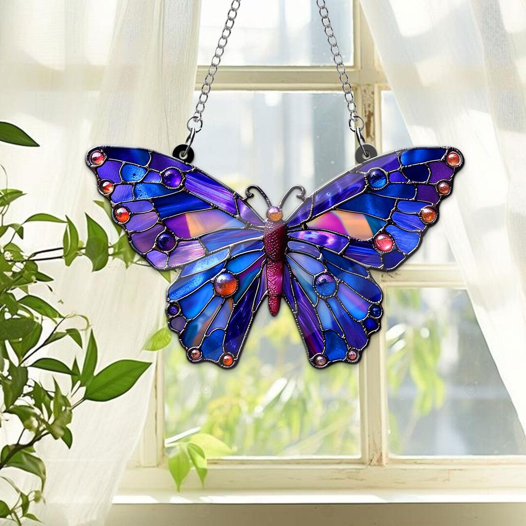 Monarch Butterfly Acrylic Window Hanging Decor Home, Butterflies ...