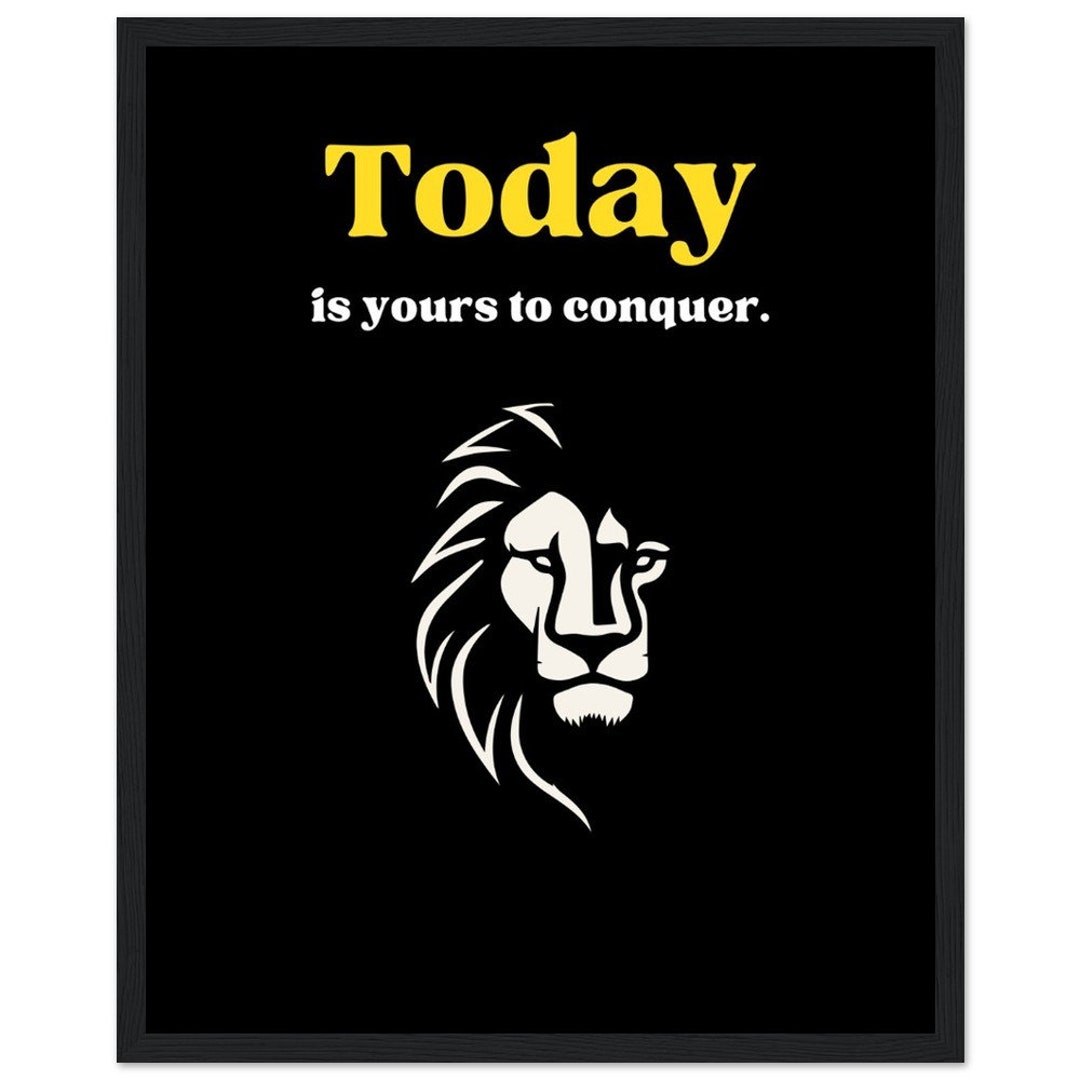 Motivational Poster today is Your Day to Conquer - Etsy