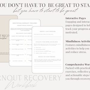 Ultimate Burnout Recovery Planner & Workbook: Structured Guide for ...