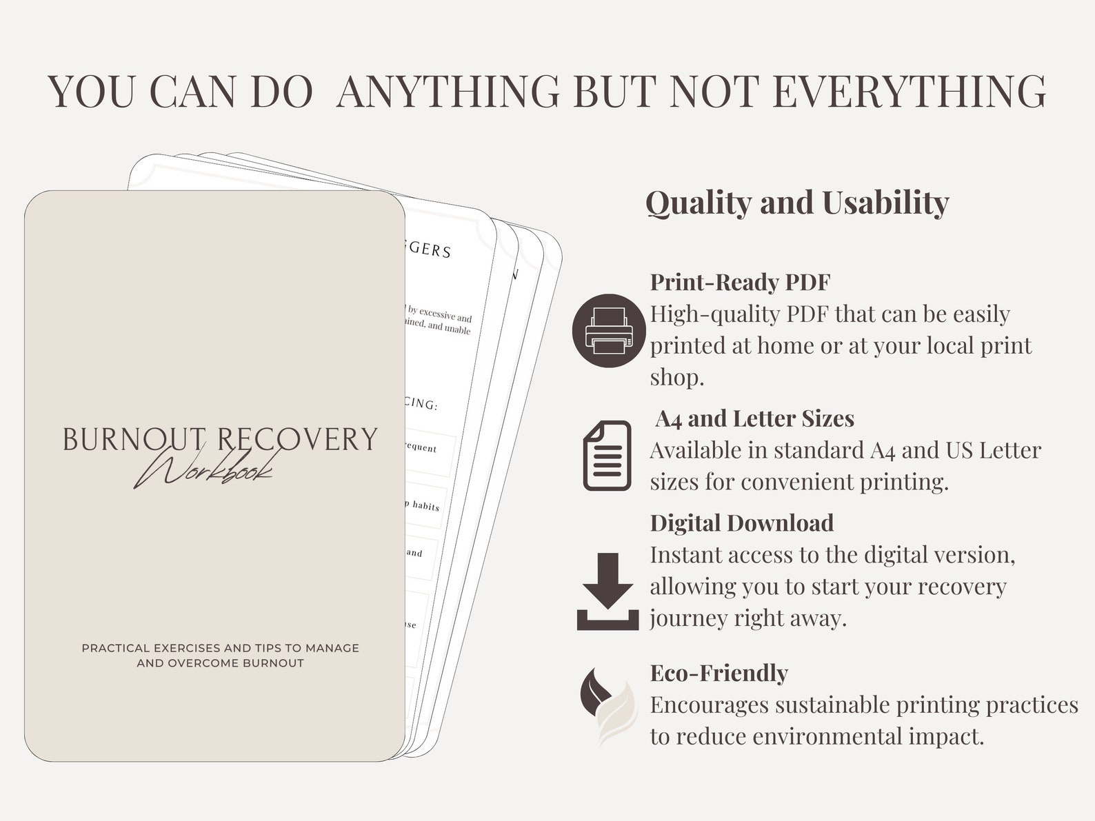 Ultimate Burnout Recovery Planner & Workbook: Structured Guide for ...