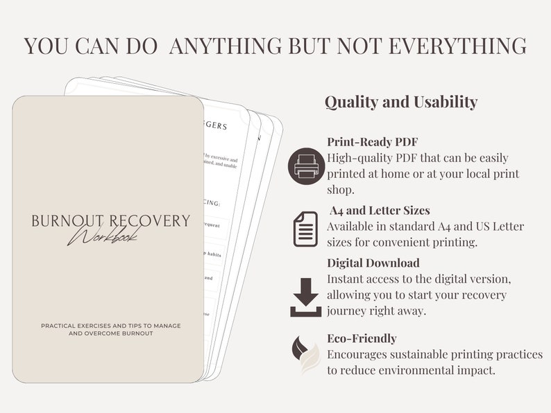 Ultimate Burnout Recovery Planner & Workbook: Structured Guide for ...