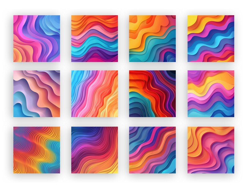 Retro Groovy Digital Papers, Hippie Girl Clipart, Groovy Patterns ...