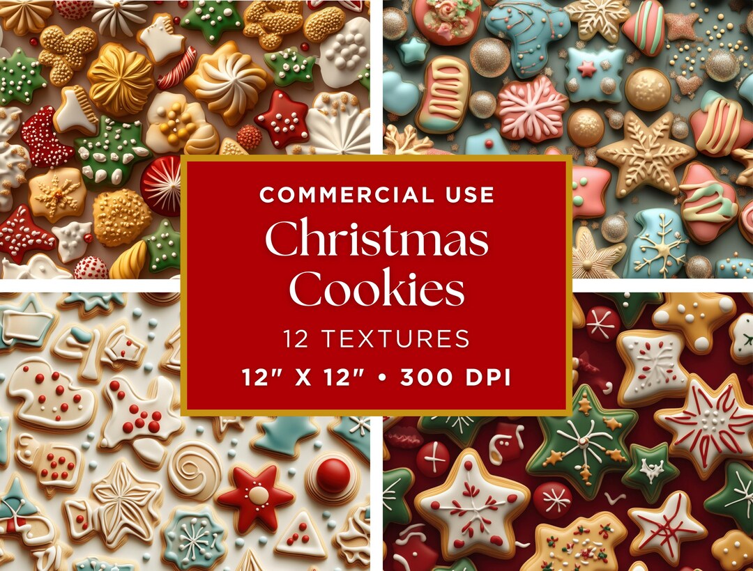 Christmas Themed Seamless Pattern | Christmas Cookie Seamless File ...