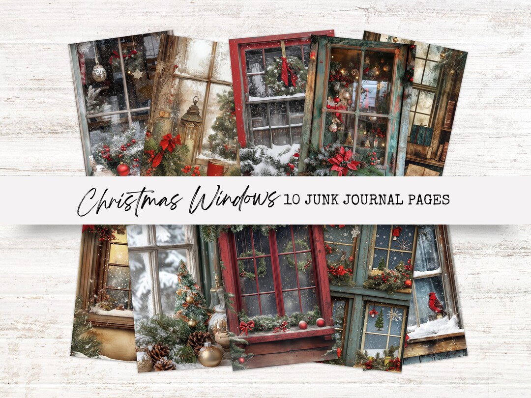 Festive Christmas Junk Journal Printable Pages | Cozy Christmas Journal ...