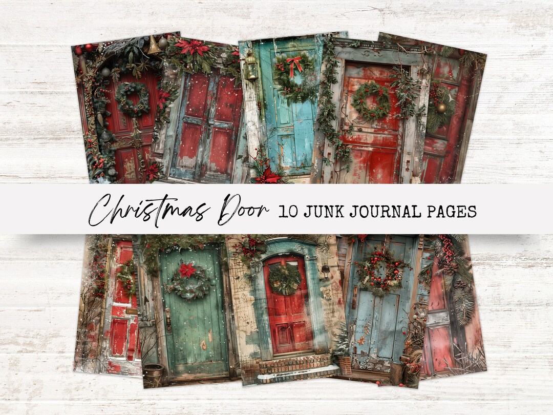 Rustic Christmas Junk Journal Christmas Door Junk Journal Cozy ...