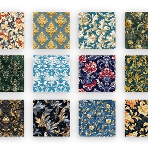 Seamless Printable Baroque Papers Commercial Use Seamless Patterns ...