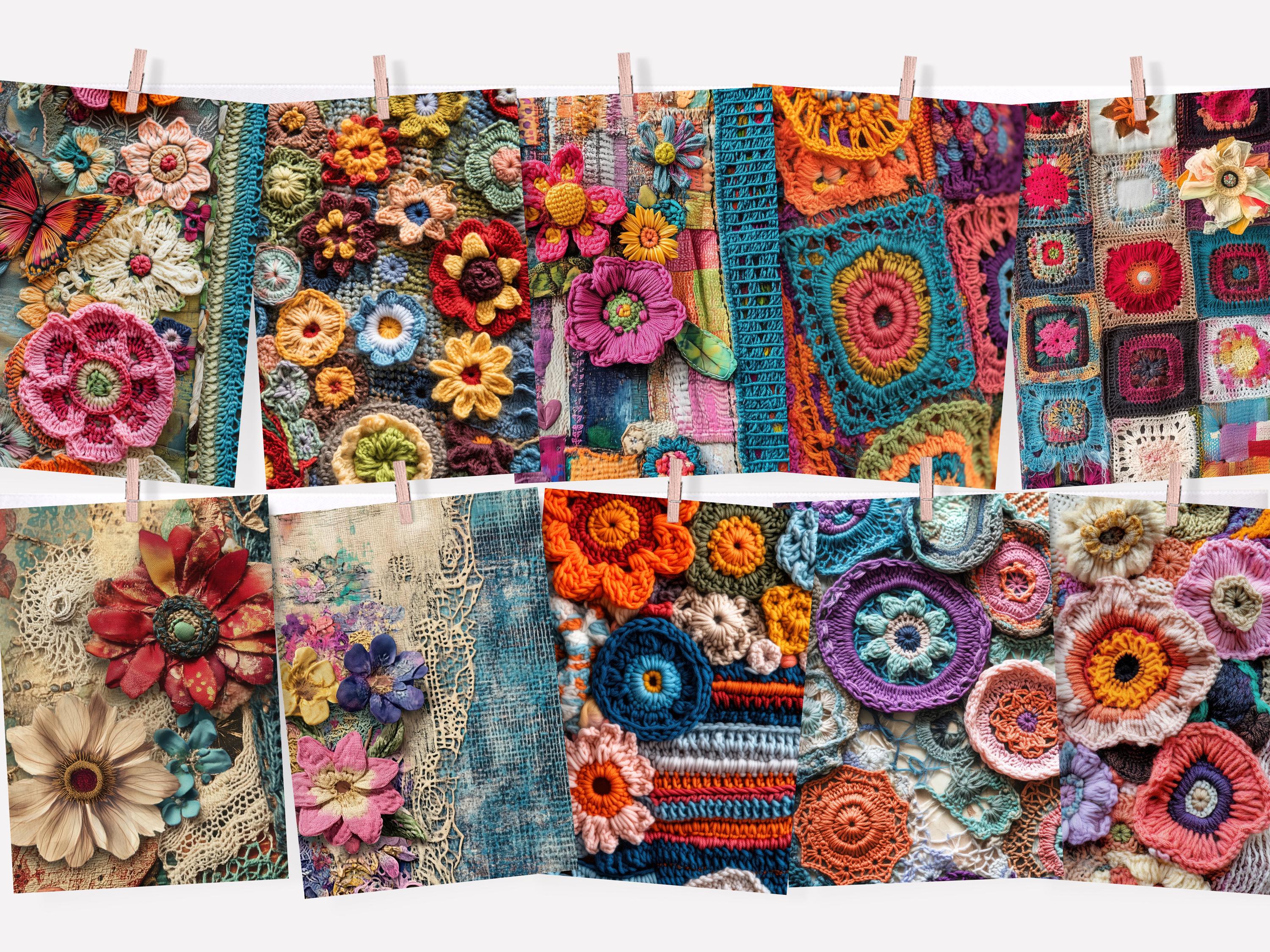 Hippie Junk Journal Pages | Crochet Junk Journal Pages | Junk Journal ...