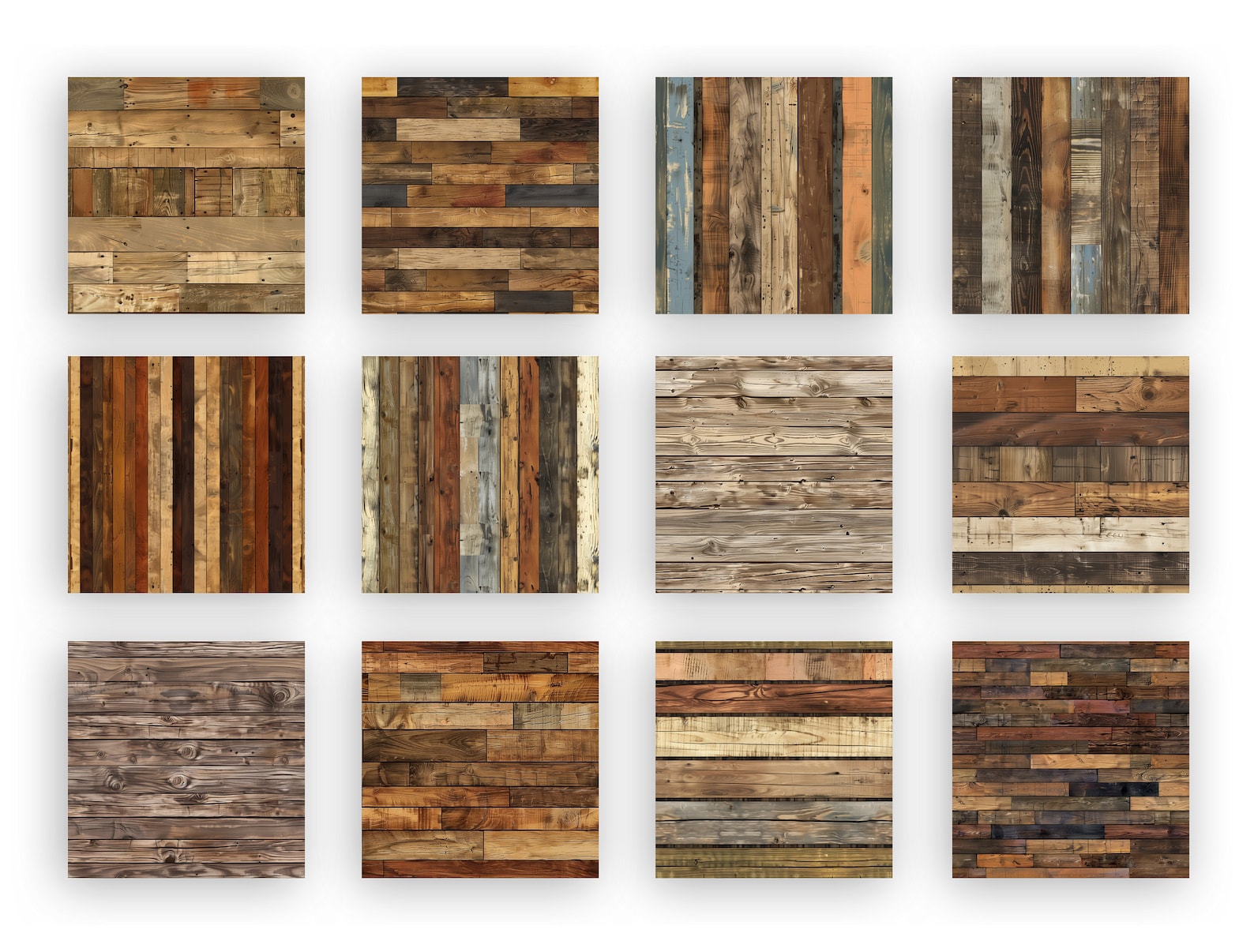 Wood Grain Planks Digital Paper Natural Wood Digital Paper Wood Plank ...