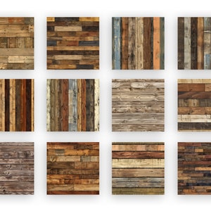 Wood Grain Planks Digital Paper Natural Wood Digital Paper Wood Plank ...