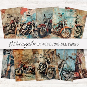 Motorcycle Junk Journal | Travel Junk Journal Pages | Vintage ...