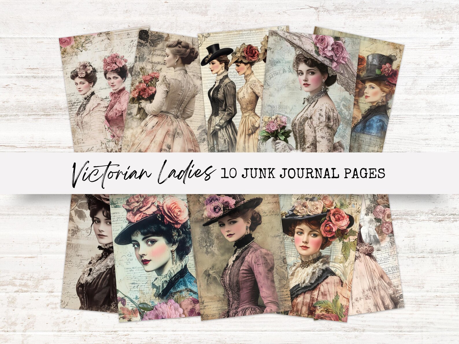 Victorian Woman Junk Journal Pages | Victorian Ladies for Junk ...