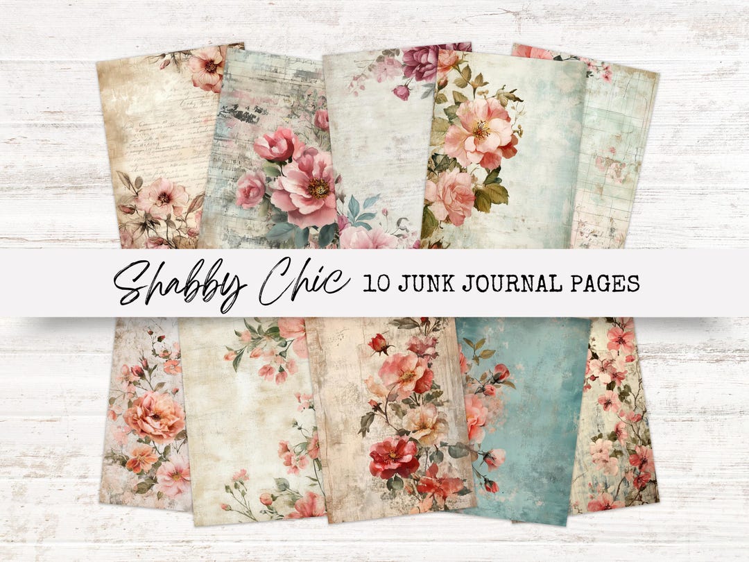 Shabby Chic Digital Paper French Country - Shabby Chic Digital Paper ...