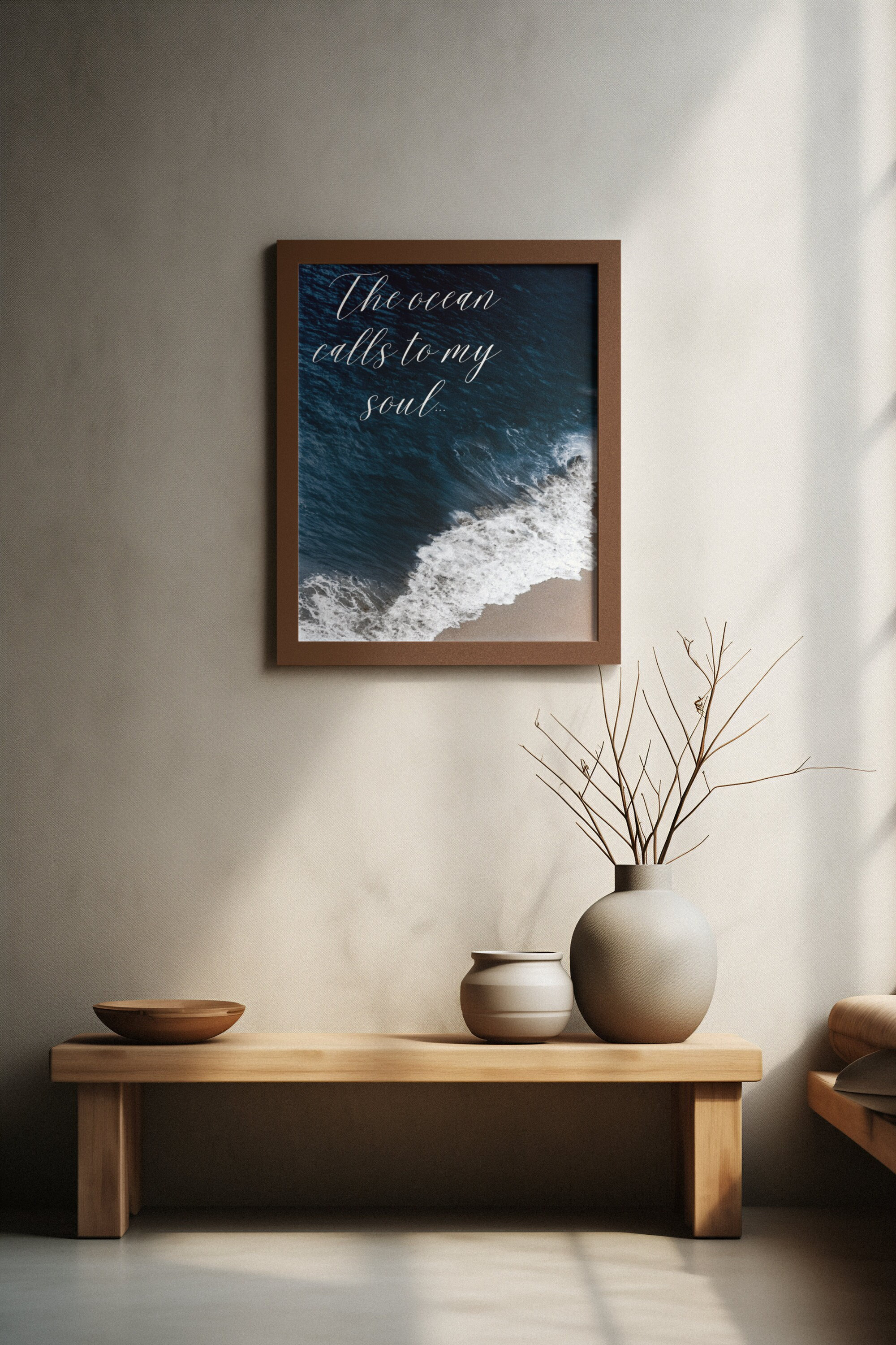 Digital PDF, Ocean Art, the Ocean Calls to My Soul, Instant Download ...