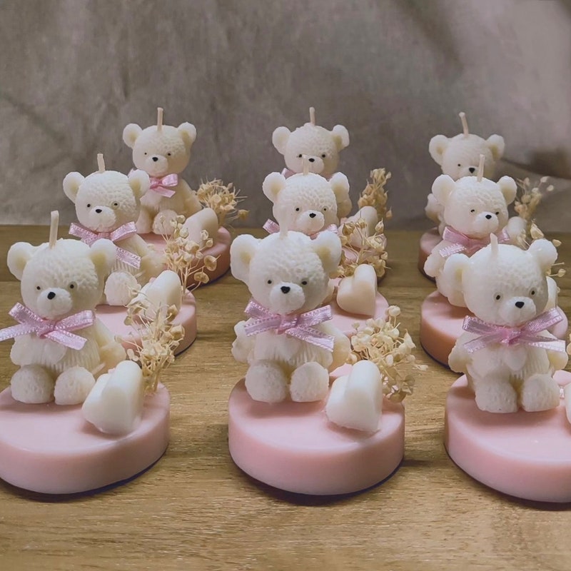 Mini Bear Candle - Etsy