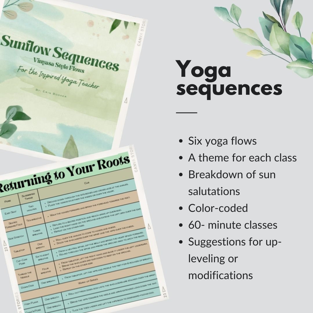 Yoga Sequences, Vinyasa Flow, Yoga Teacher, At-home Yogi, 6-class Pack ...