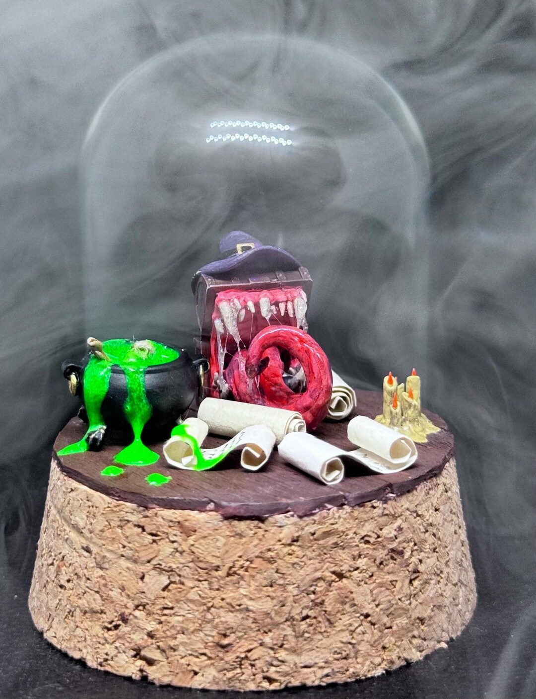Wizard Mimic Decorative Cloche Diorama - Etsy
