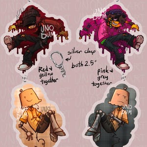 Regretevator Infected and Lampert Keychain PREORDER - Etsy