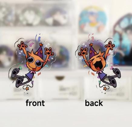 Regretevator Party Noob/poob Keychain - Etsy