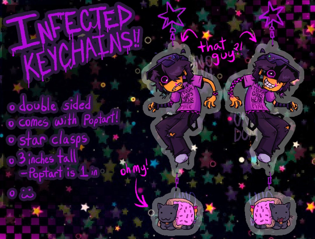 Regretevator Infected Keychain - Etsy