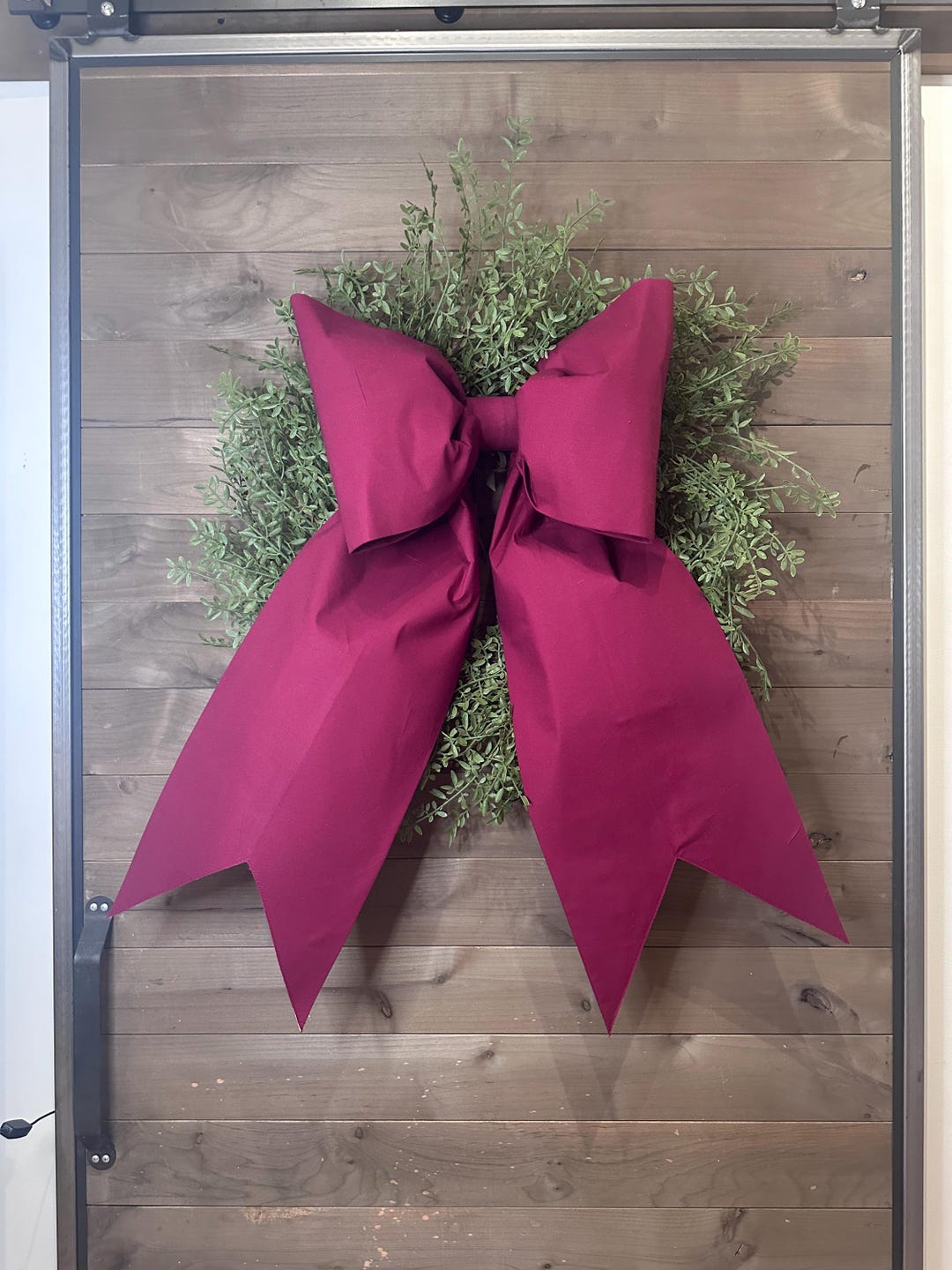 Burgundy Crimson Holiday Bows for Doors, Wreaths and Decor. - Etsy