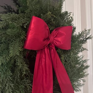 Red Shimmer Mega, Grande and Classic Bows for Doors, Wreaths and Decor ...