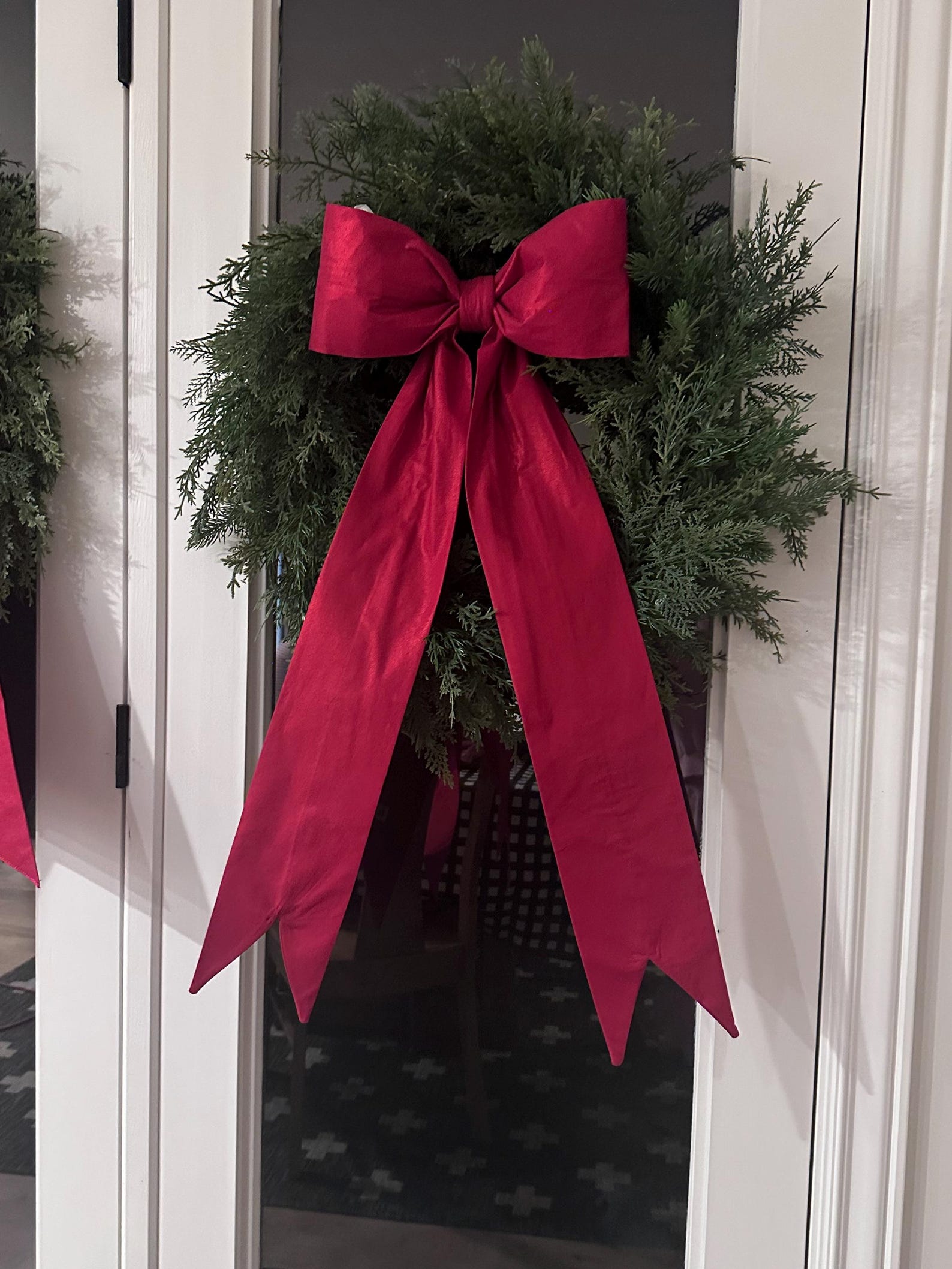 Red Shimmer Mega, Grande and Classic Bows for Doors, Wreaths and Decor ...