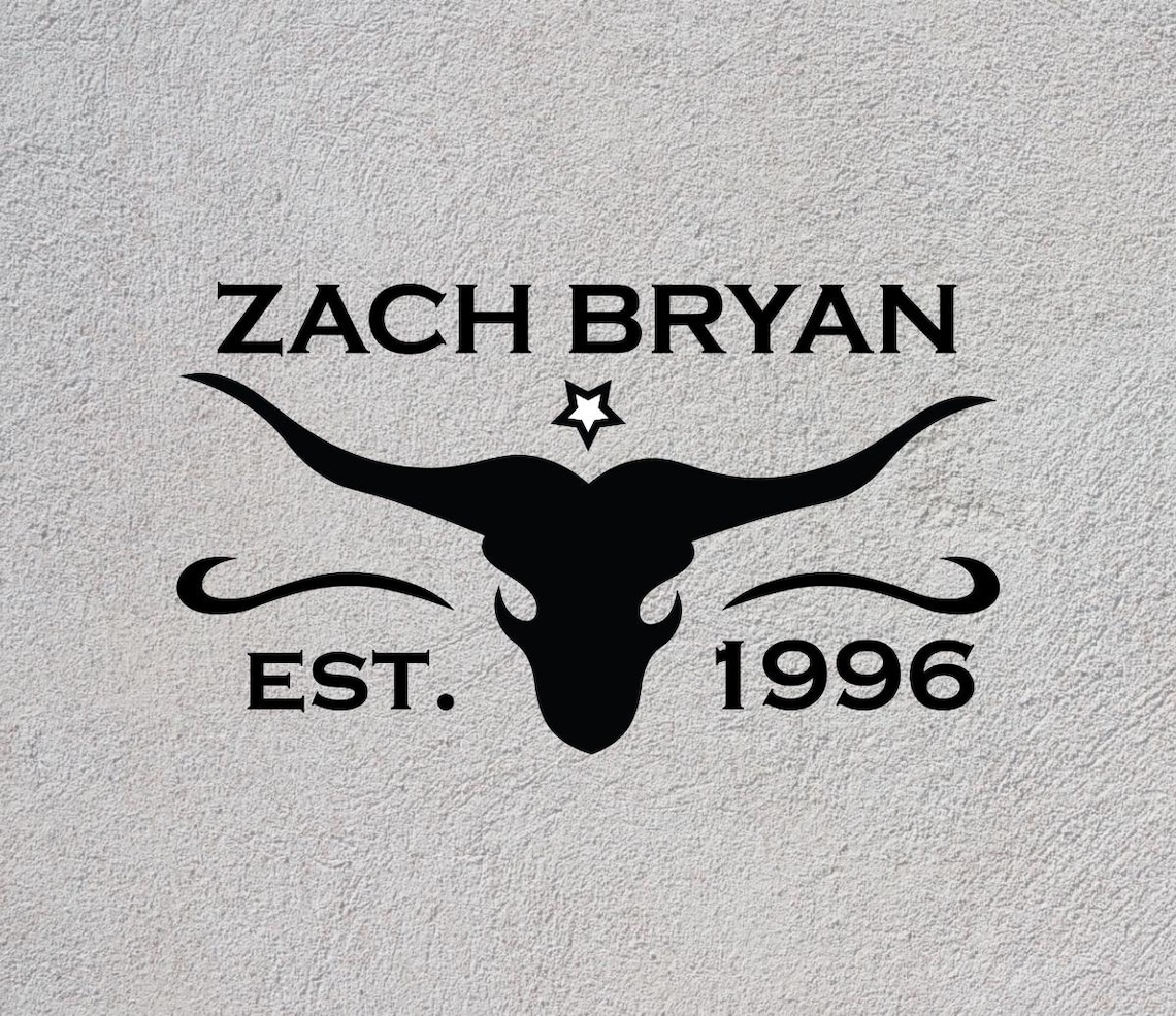Zach Bryan SVG Zach Bryan Cow Skull PNG Zach Zach Bryan Logo Zach Bryan ...