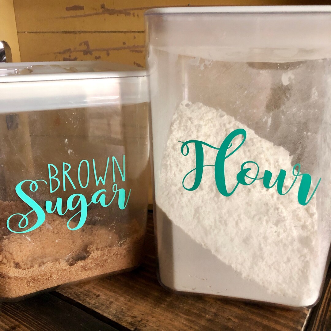 Kitchen Labels in Various Font Designs, Modern, Vintage, Script - Etsy