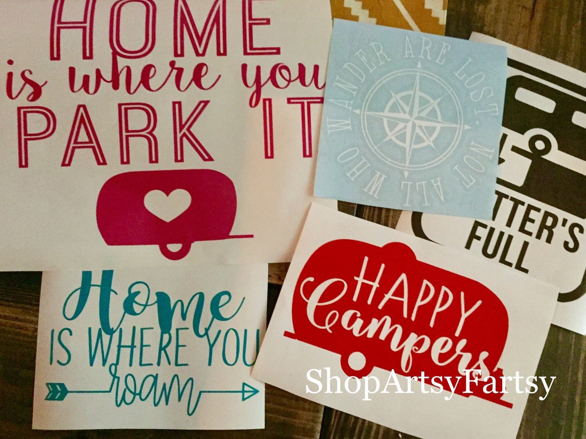 Camping Inspired Decals for RV Windows Walls Motorhome 5th - Etsy