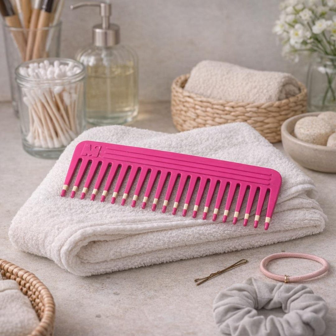 Vintage 80'S/90'S MEBCO Pink Twice Color Dipped Wide Toothed Detangling ...