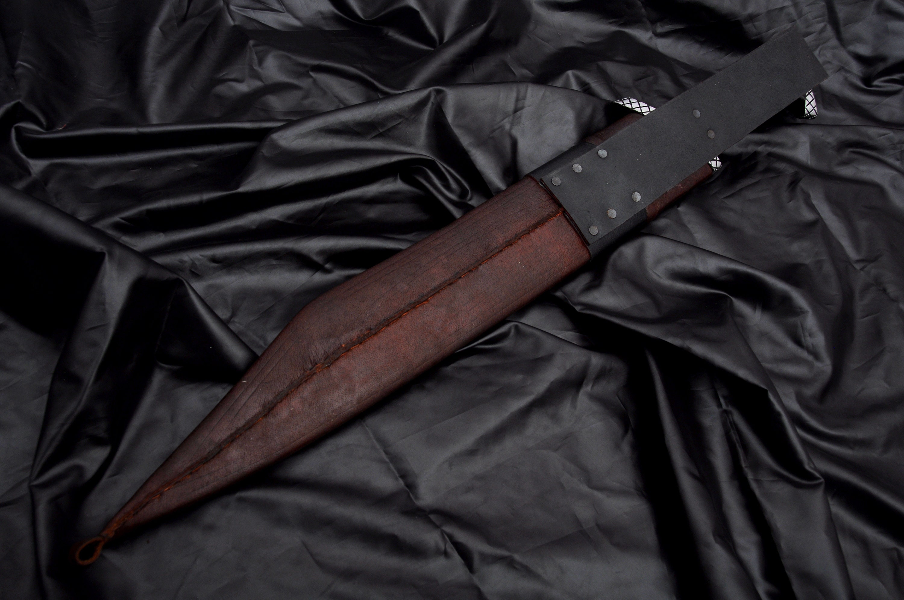 Handmade Seax Sword-18 Inches Long Blade Viking Seax Knife-full Tang ...