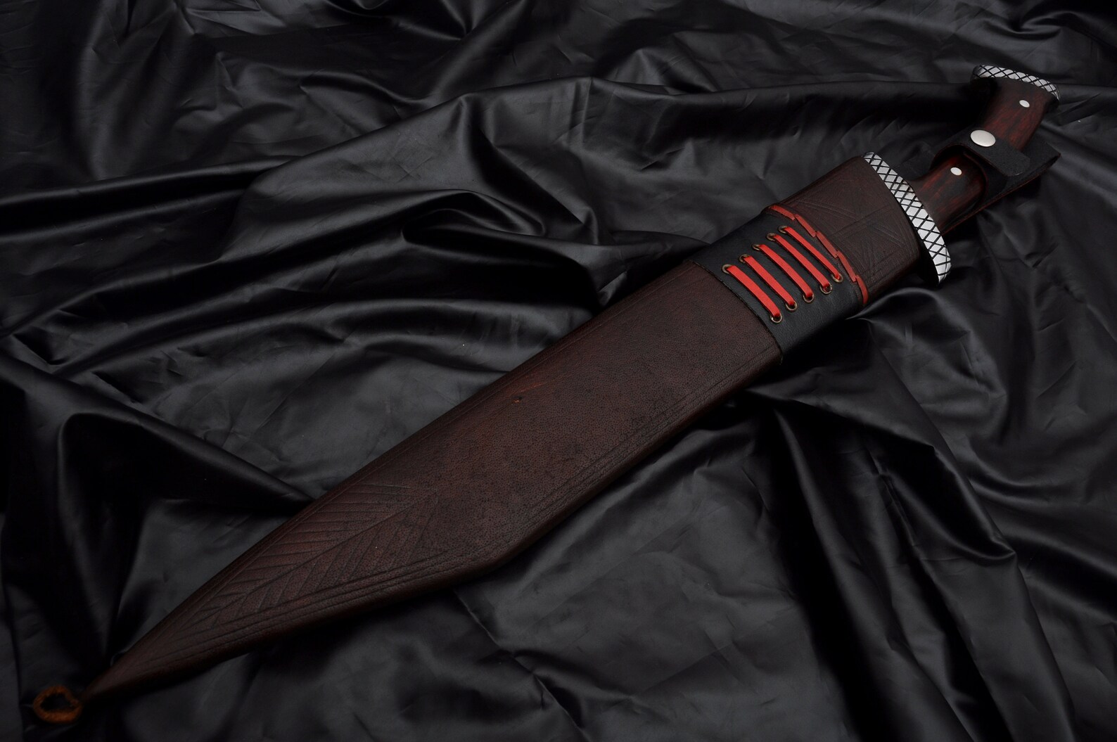 Handmade Seax Sword-18 Inches Long Blade Viking Seax Knife-full Tang ...