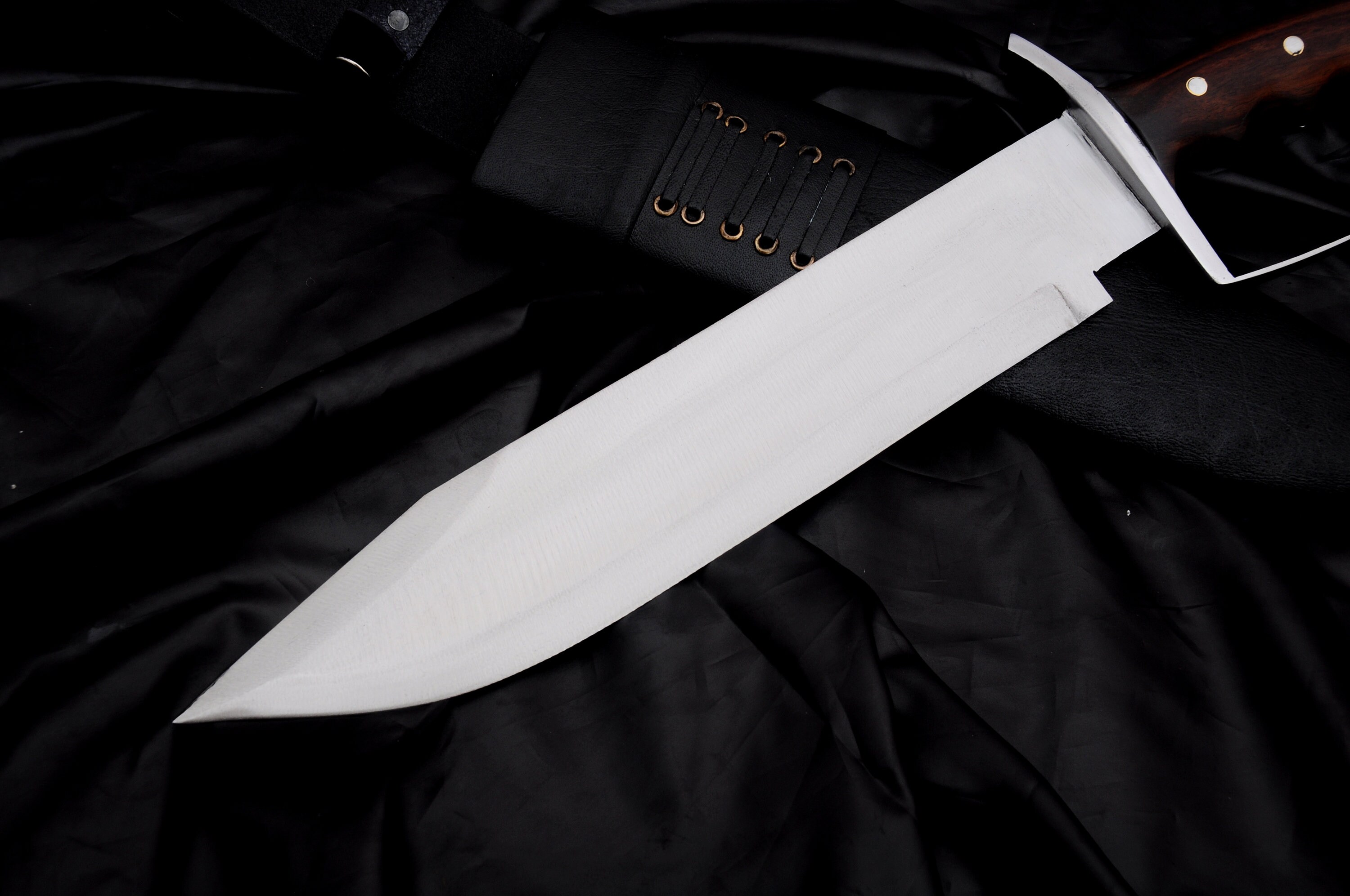 D-guard Handle Bowie Knife 12 Inches Long Blade Handmade Knife-large ...