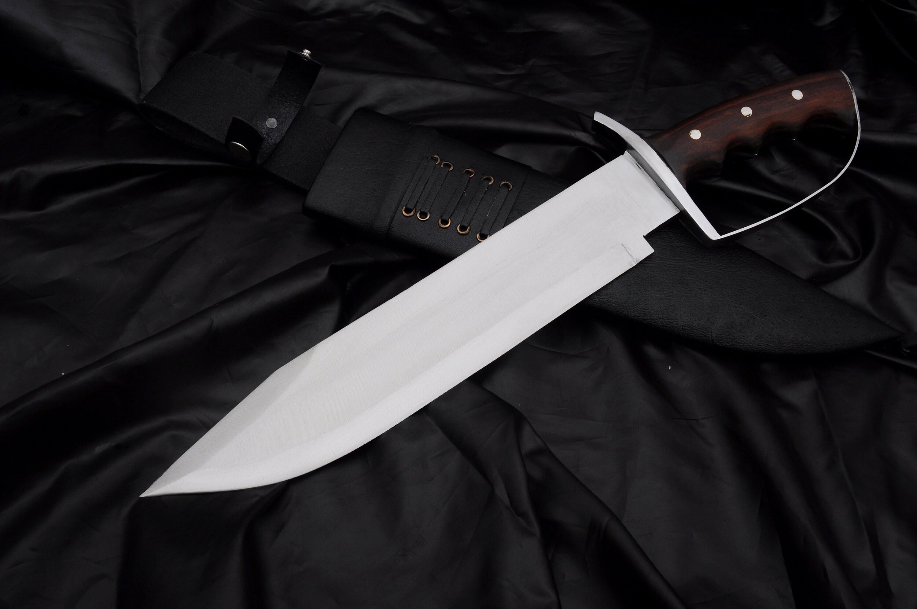 D-guard Handle Bowie Knife 12 Inches Long Blade Handmade Knife-large ...