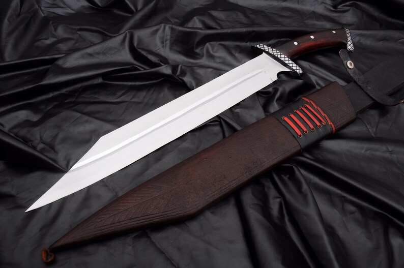 Handmade Seax Sword-18 Inches Long Blade Viking Seax Knife-full Tang ...