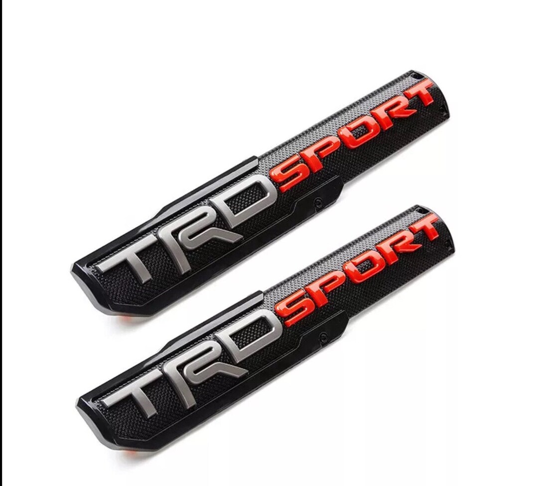 Red TRD Emblem Nameplate Badge for Tacoma Tundra 4 Runner Side Fender ...