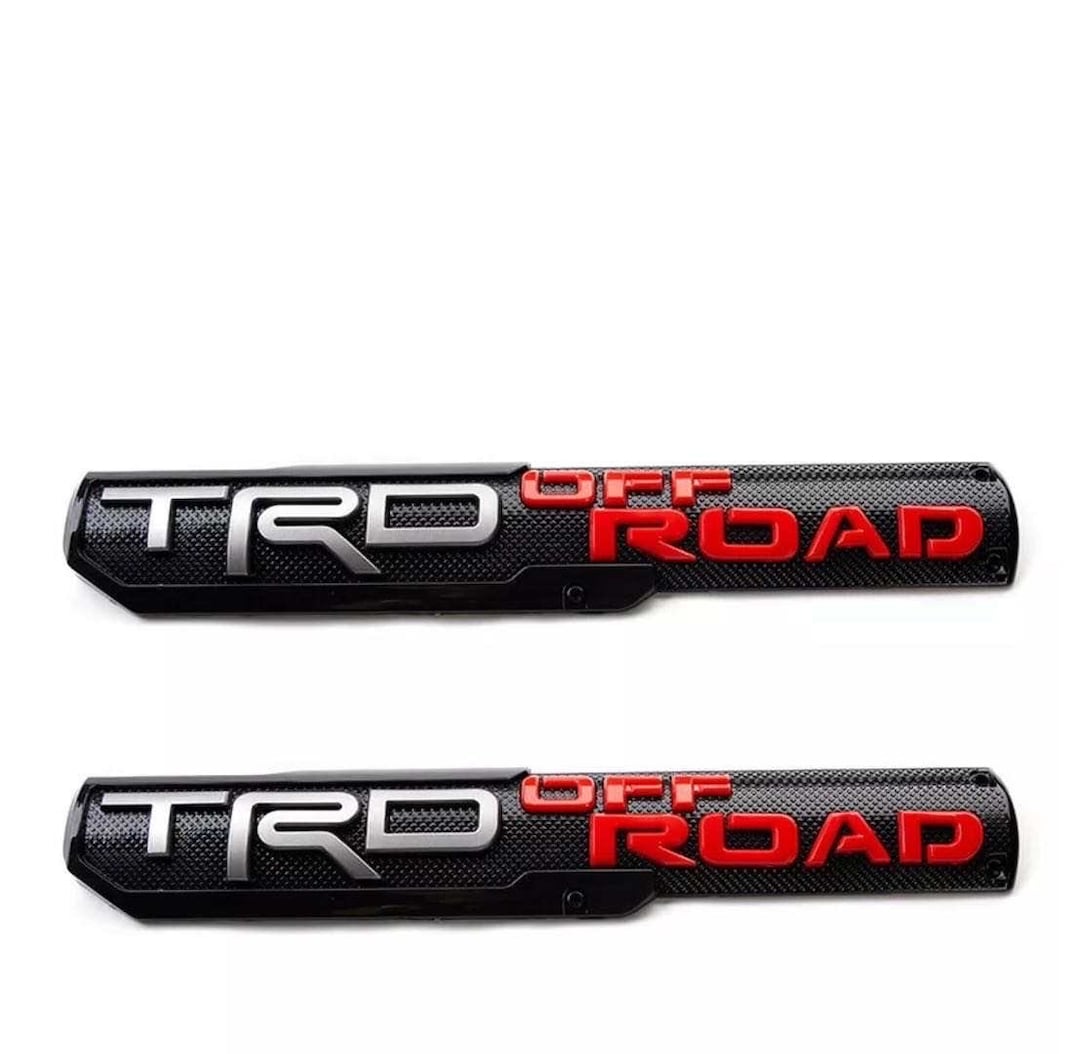 Red TRD Emblem Nameplate Badge for Tacoma Tundra 4 Runner Side Fender ...