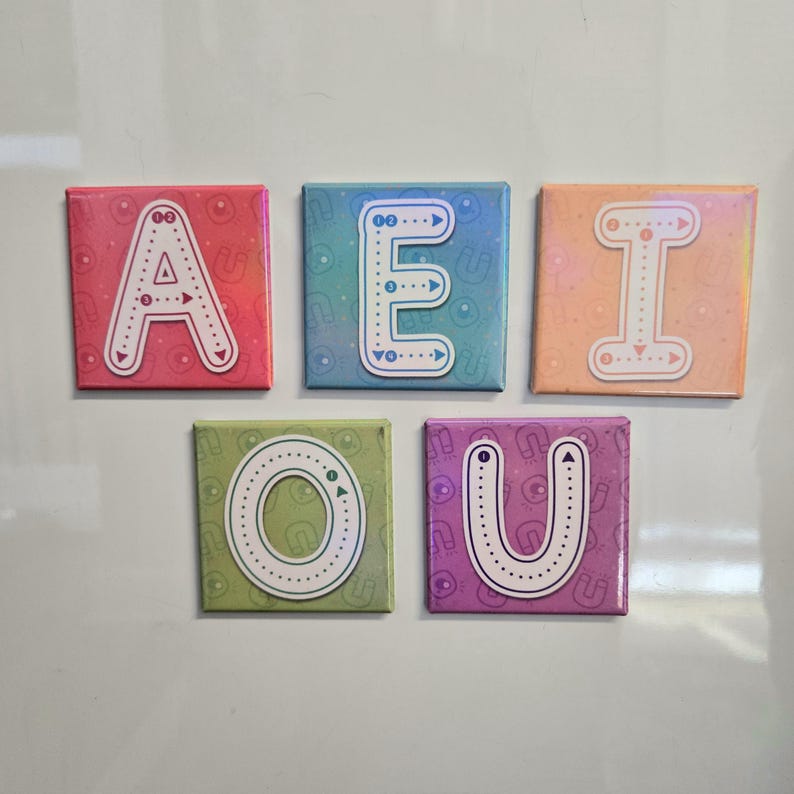 Holographic Alphabet Letter Formation Magnets, Sensory ABC Spelling Kit ...