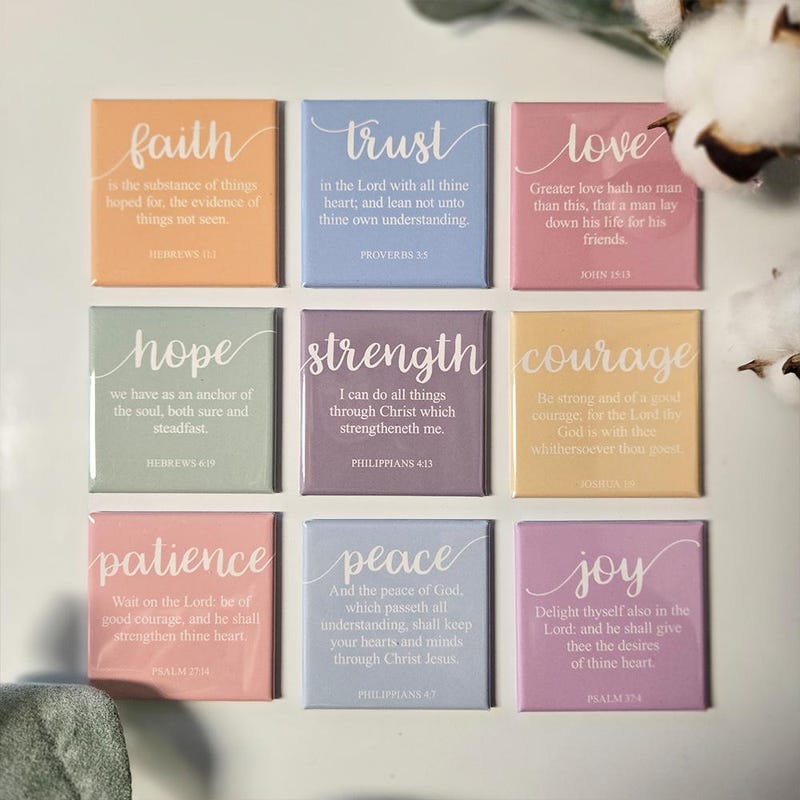 Bible Verse Magnets - Etsy