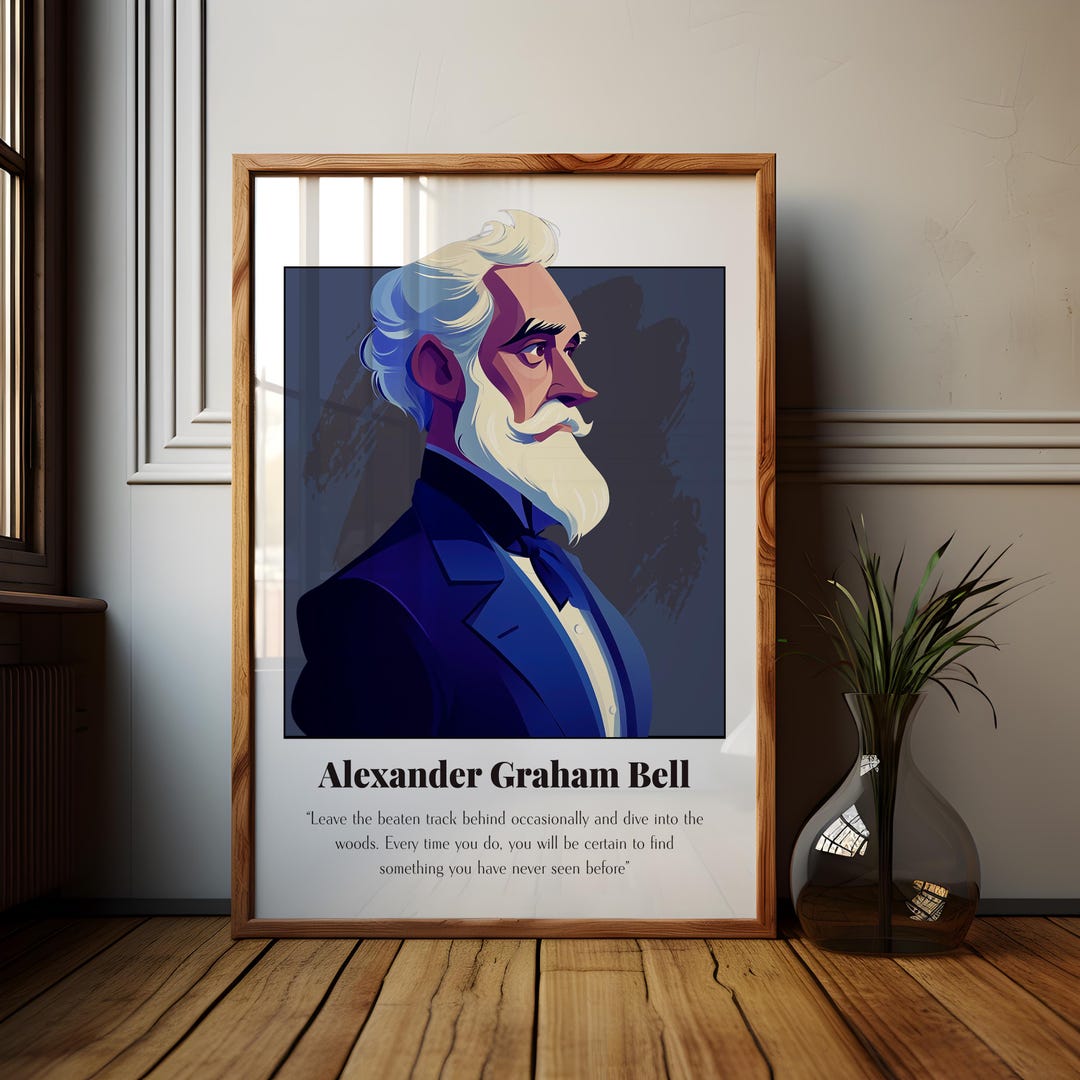 Alexander Graham Bell Quote Poster: Historical Inventor Print - Etsy