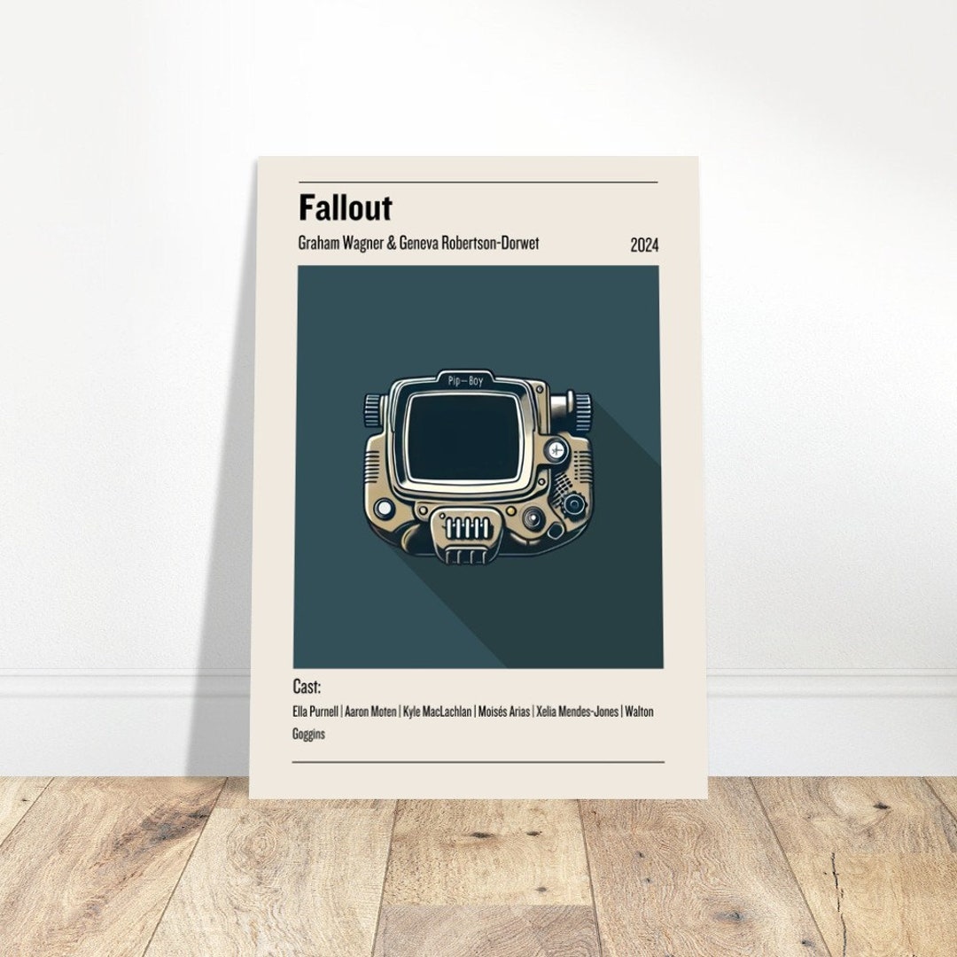 Fallout Minimalist TV Show Poster Lucertola Designs Exclusive Wall Art ...
