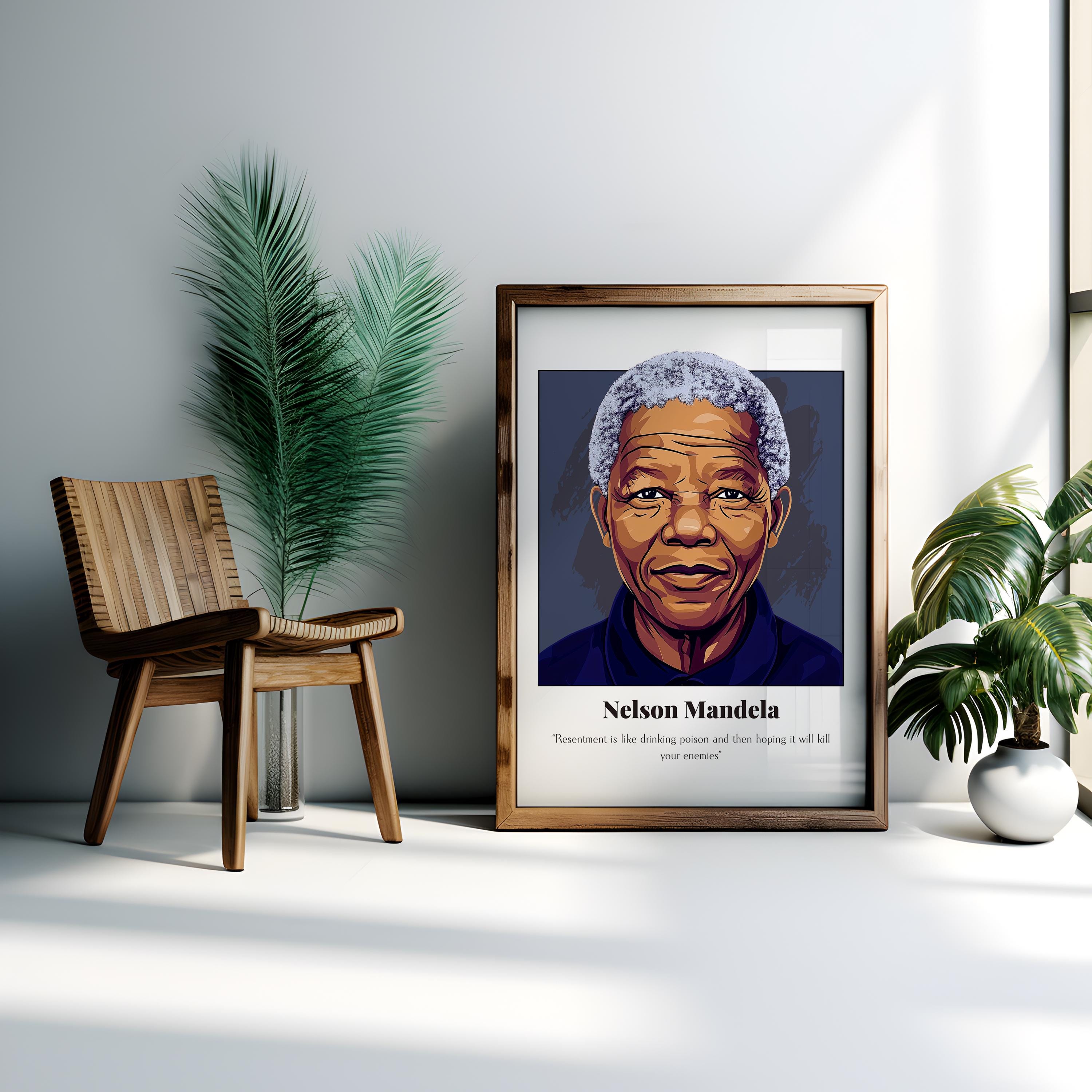Nelson Mandela Quote Poster: Black History Month Art Print - Etsy