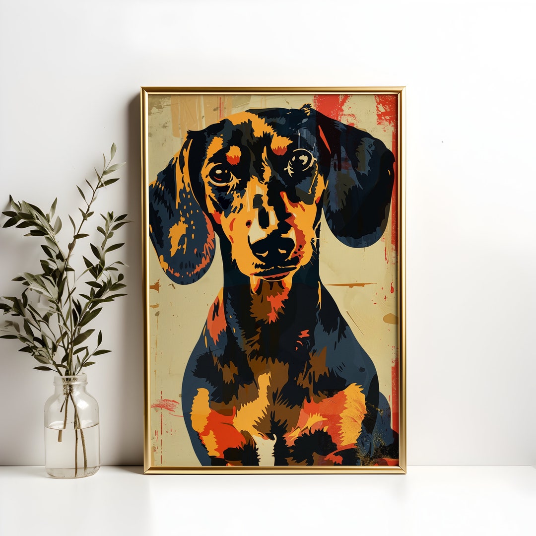 Sausage Dog Artwork, Dachshund Artwork, Weiner Dog Print, Dachshund Dog ...