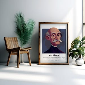 Max Planck Quote Poster: Quantum Mechanics, Historical Icon - Etsy