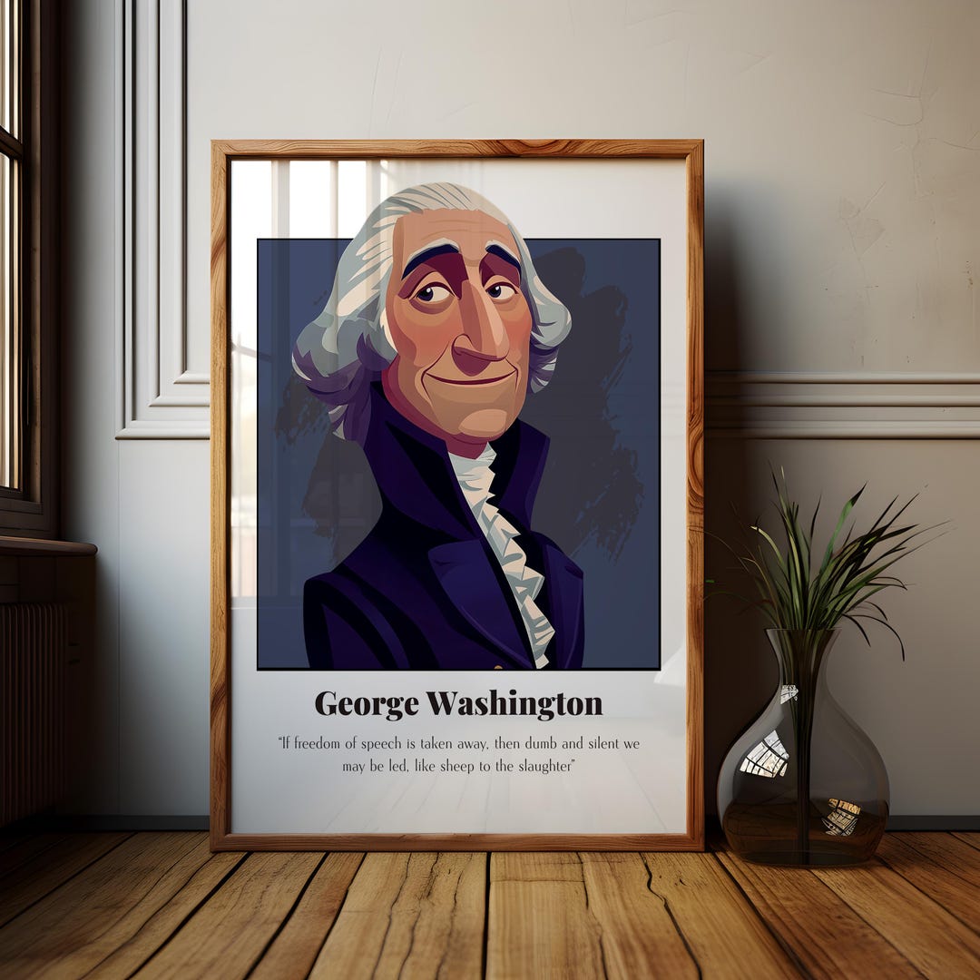 George Washington Quote Poster, Inspirational Quote George Washington ...