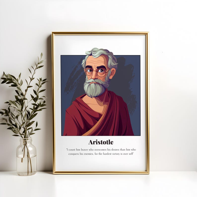 Aristotle Quote Poster: Greek Philosophy Print - Etsy