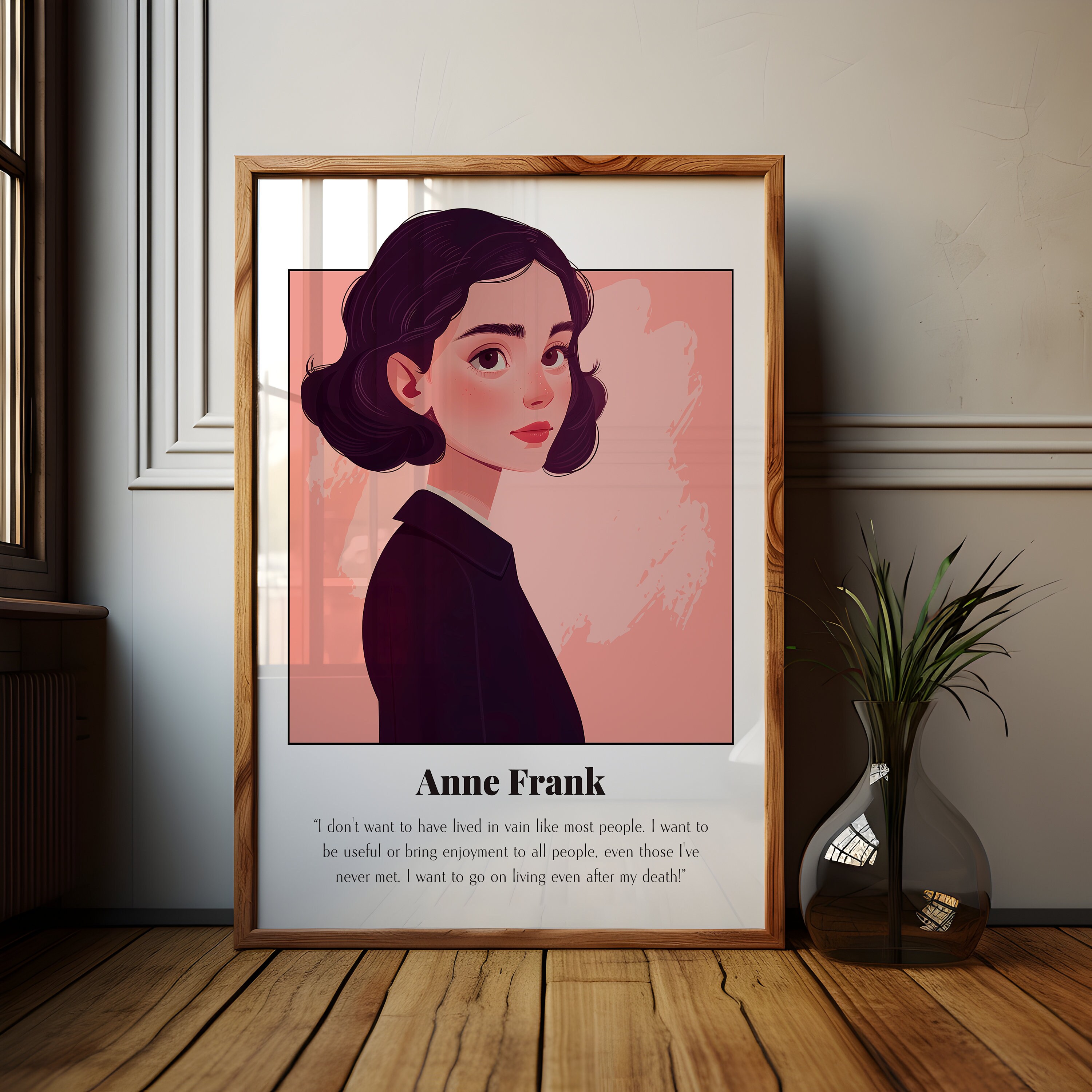 Anne Frank Quote Poster: Inspirational Historical Women Print - Etsy