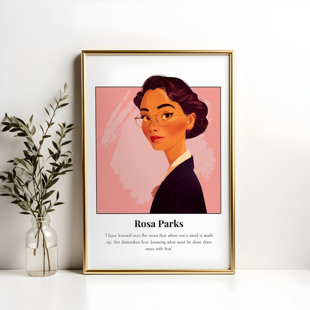 Rosa Parks Quote Poster: Civil Rights Art, Strong Women - Etsy