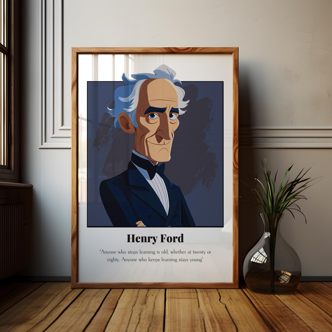 Henry Ford Quote Poster: American History Art Print - Etsy