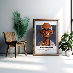 Mahatma Gandhi Quote Poster, Inspirational Quote Mahatma Gandhi Poster ...